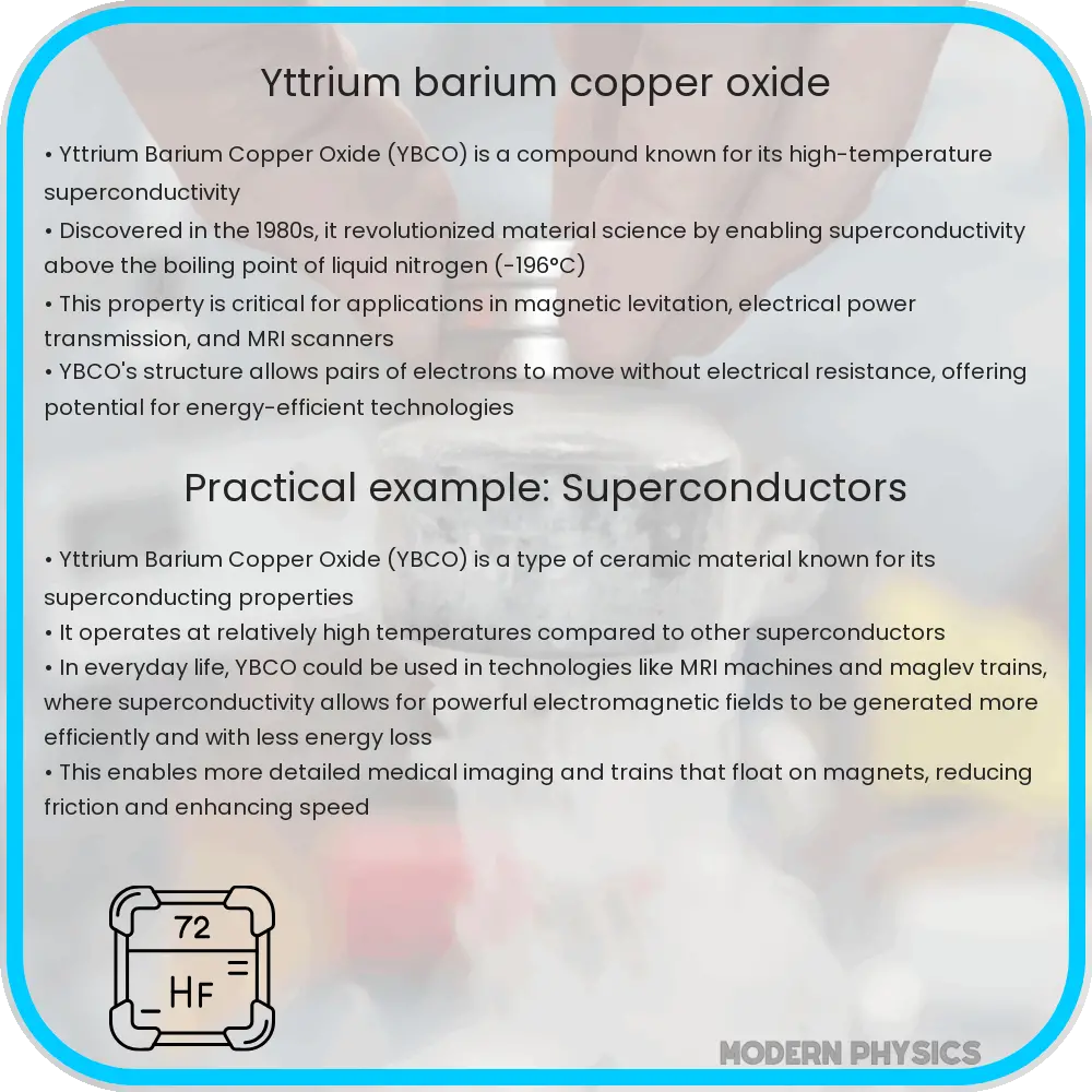Yttrium Barium Copper Oxide | Superconductivity, Applications & Composition