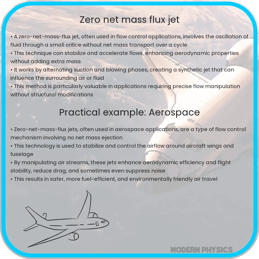 Zero-Net-Mass-Flux Jet | Efficient Thrust, Flow Control & Innovation Zero-Net-Mass-Flux Jet | Efficient Thrust, Flow Control & Innovation