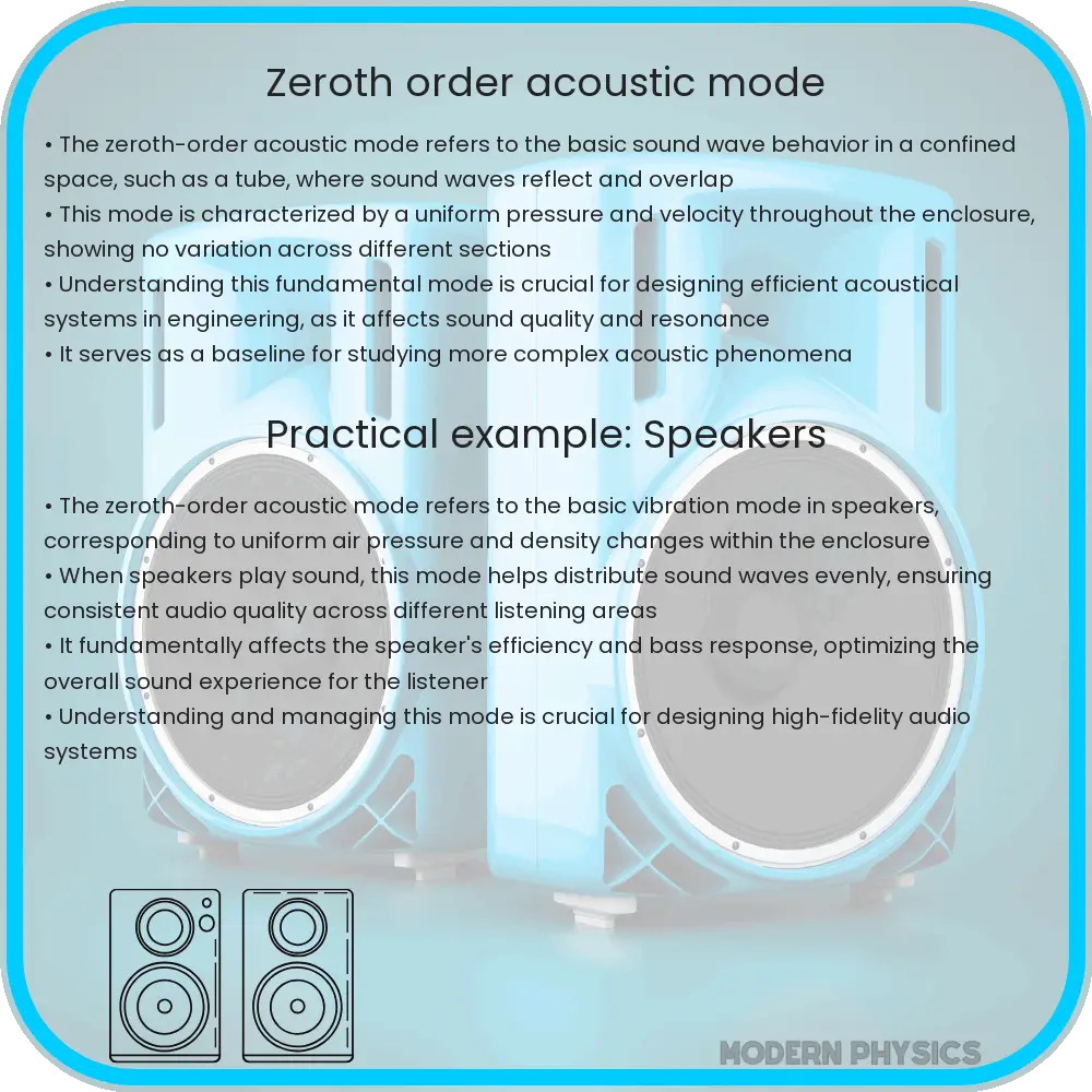 Zeroth Order Acoustic Mode Basics Analysis And Applications