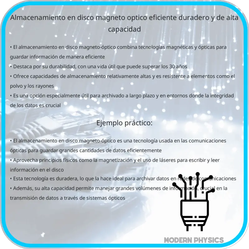 Almacenamiento en Disco Magneto-Óptico | Eficiente, Duradero y de Alta ...