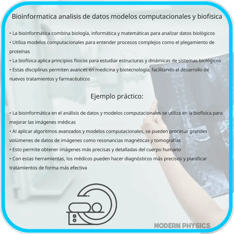 Bioinformática | Análisis de Datos, Modelos Computacionales y Biofísica