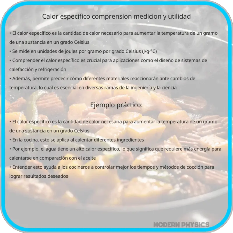 Calor Específico | Comprensión, Medición y Utilidad