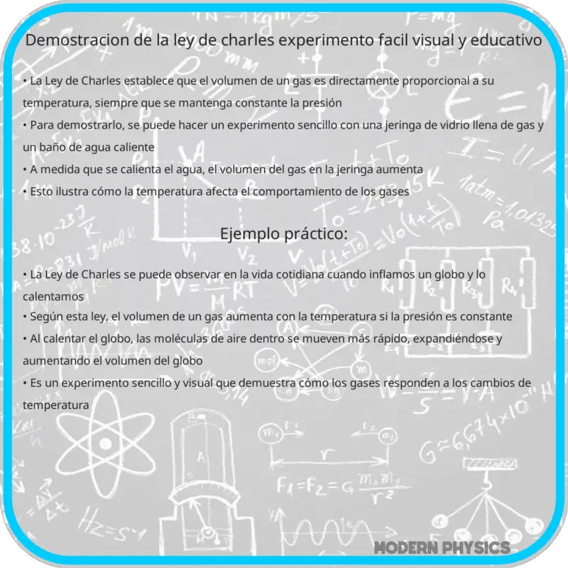 Demostración de la Ley de Charles | Experimento Fácil, Visual y Educativo