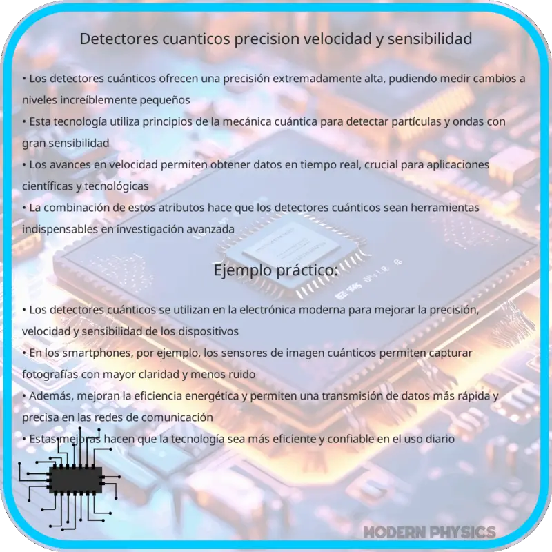 Detectores Cuánticos | Precisión, Velocidad y Sensibilidad