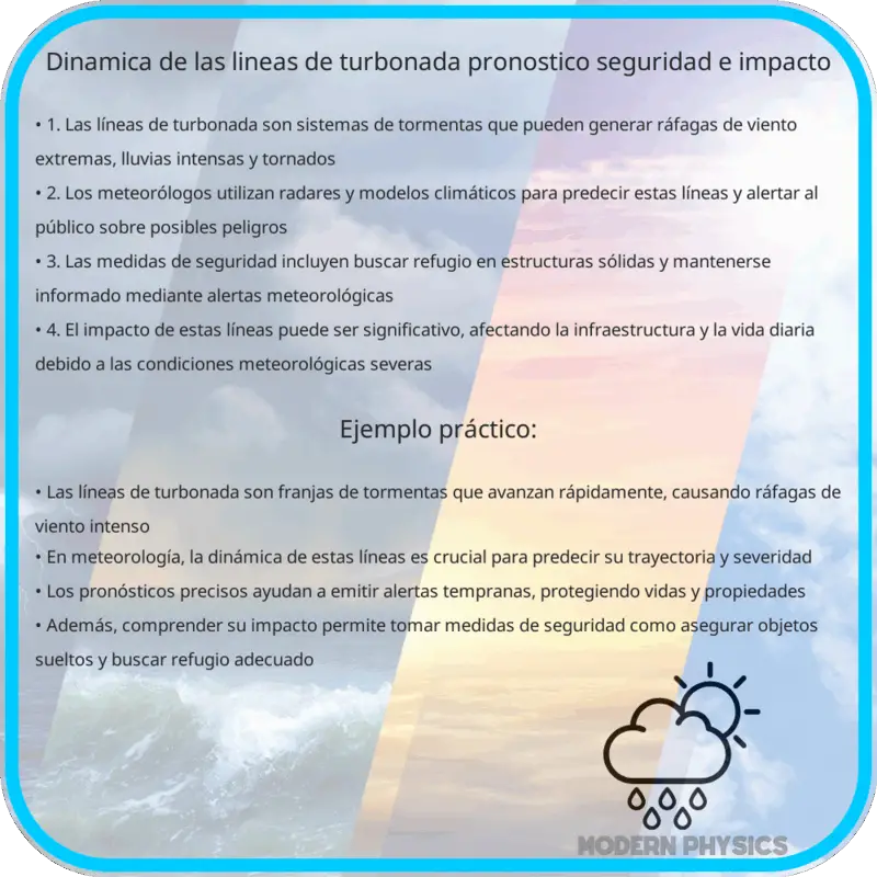 Dinámica de las Líneas de Turbonada | Pronóstico, Seguridad e Impacto