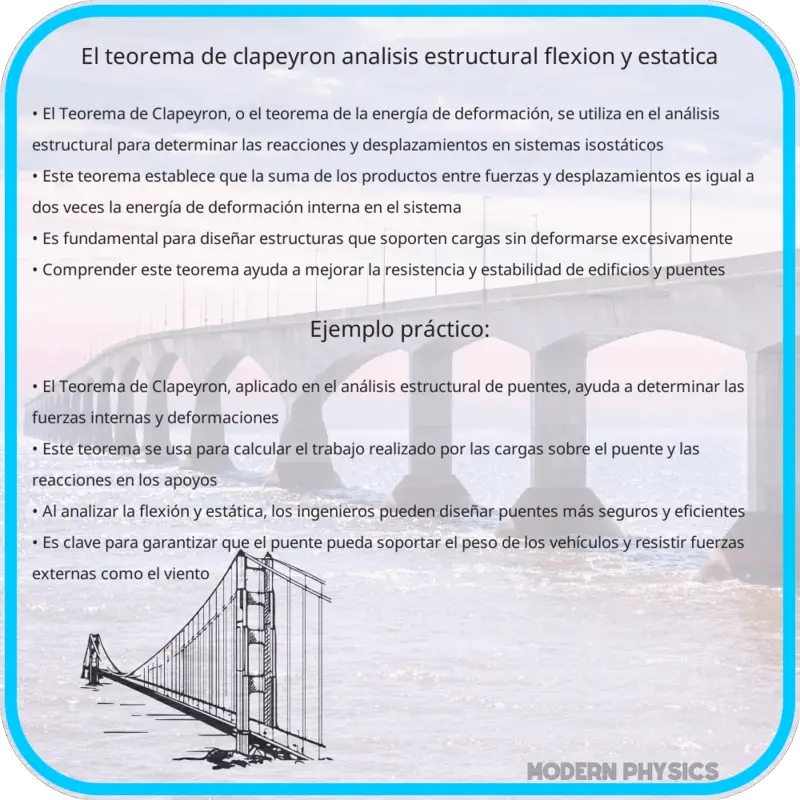El Teorema de Clapeyron | Análisis Estructural, Flexión y Estática