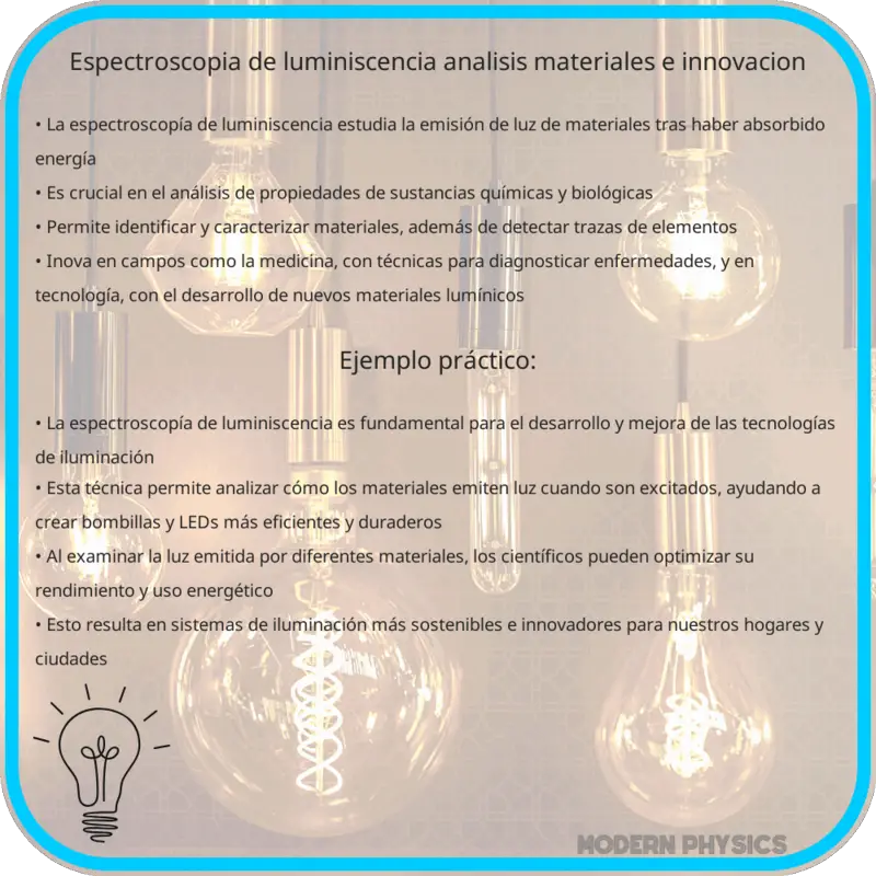 Espectroscopía de Luminiscencia | Análisis, Materiales e Innovación