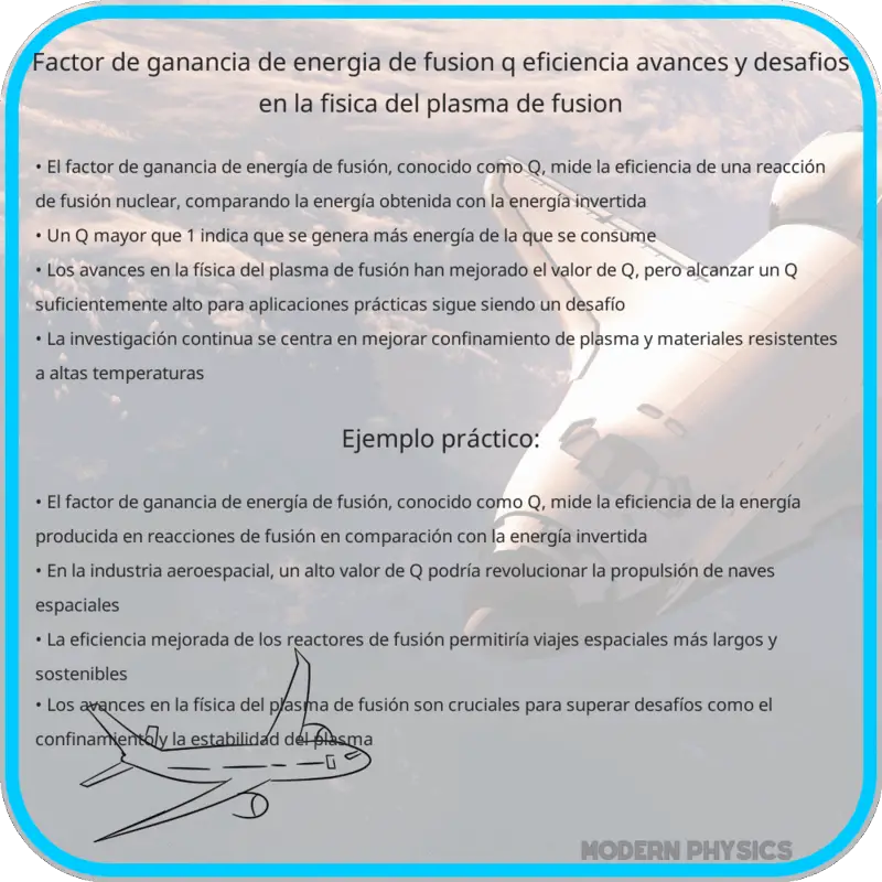 Factor de Ganancia de Energía de Fusión - Q | Eficiencia, Avances y ...
