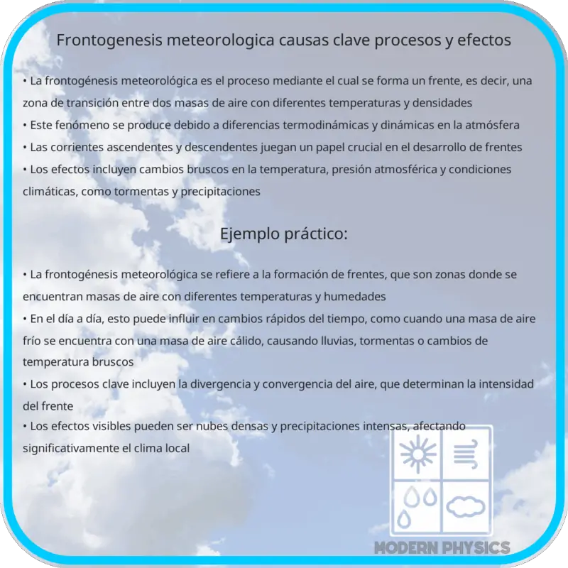 Frontogénesis Meteorológica | Causas Clave, Procesos y Efectos