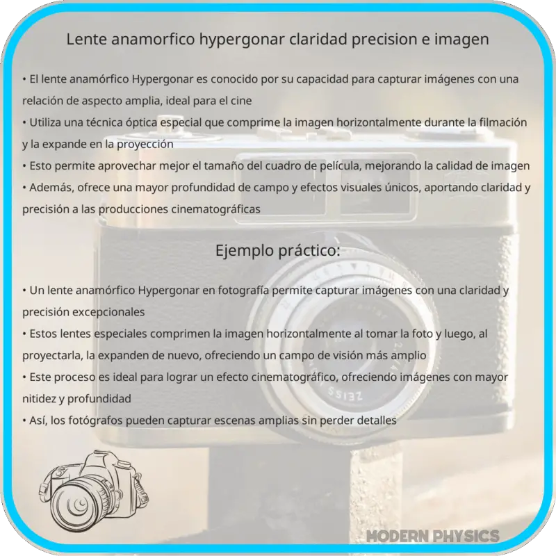 Lente Anamórfico Hypergonar | Claridad, Precisión e Imagen