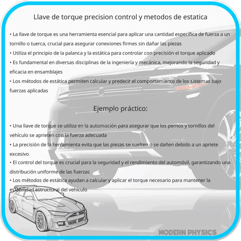Llave de Torque: Precisión, Control y Métodos de Estática