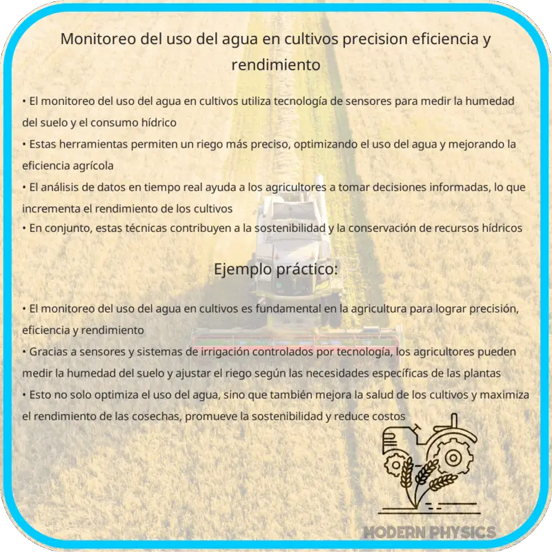 Monitoreo del Uso del Agua en Cultivos | Precisión, Eficiencia y Rendimiento