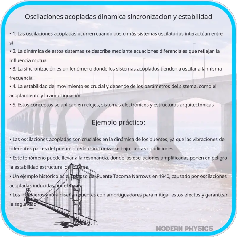 Oscilaciones Acopladas | Dinámica, Sincronización y Estabilidad