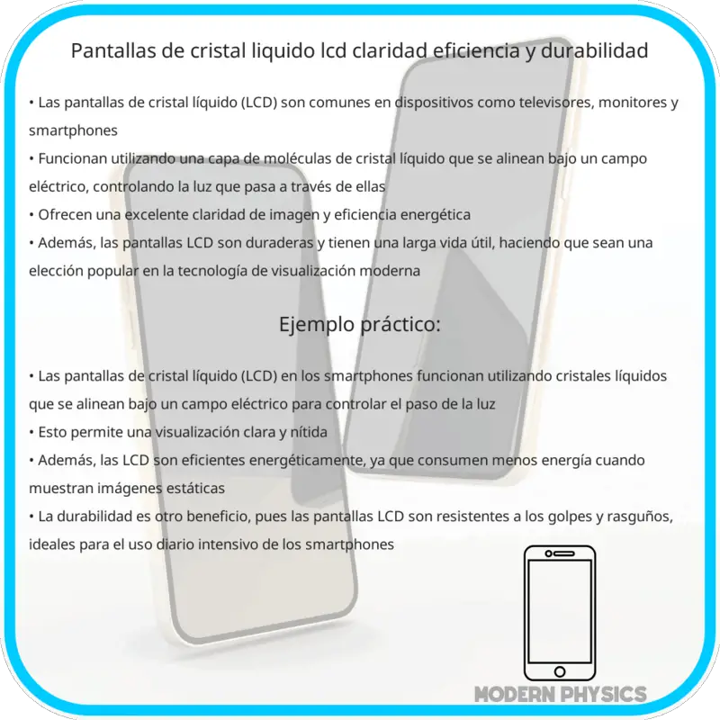 Pantallas de Cristal Líquido - LCD: Claridad, Eficiencia y Durabilidad