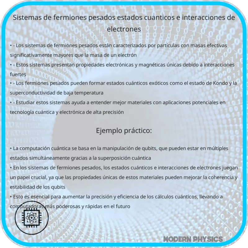 Sistemas de Fermiones Pesados: Estados Cuánticos e Interacciones de ...
