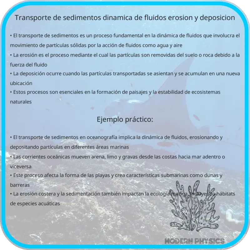 Transporte de Sedimentos | Dinámica de Fluidos, Erosión y Deposición