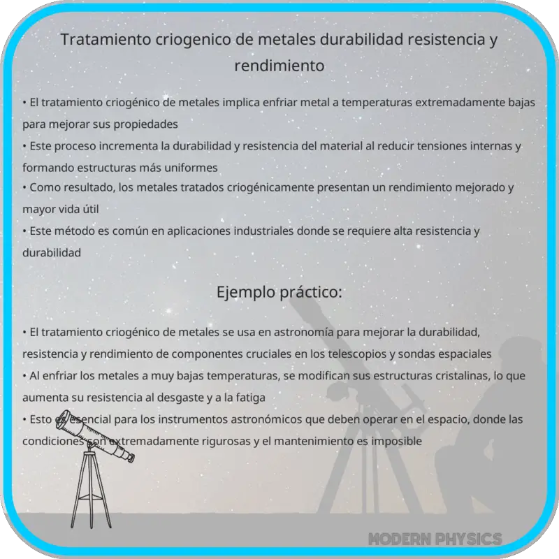 Tratamiento Criogénico de Metales | Durabilidad, Resistencia y Rendimiento