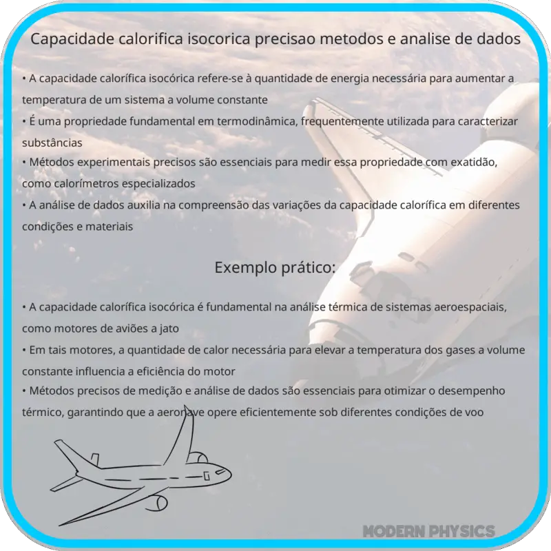 Capacidade Calorífica Isocórica | Precisão, Métodos e Análise de Dados