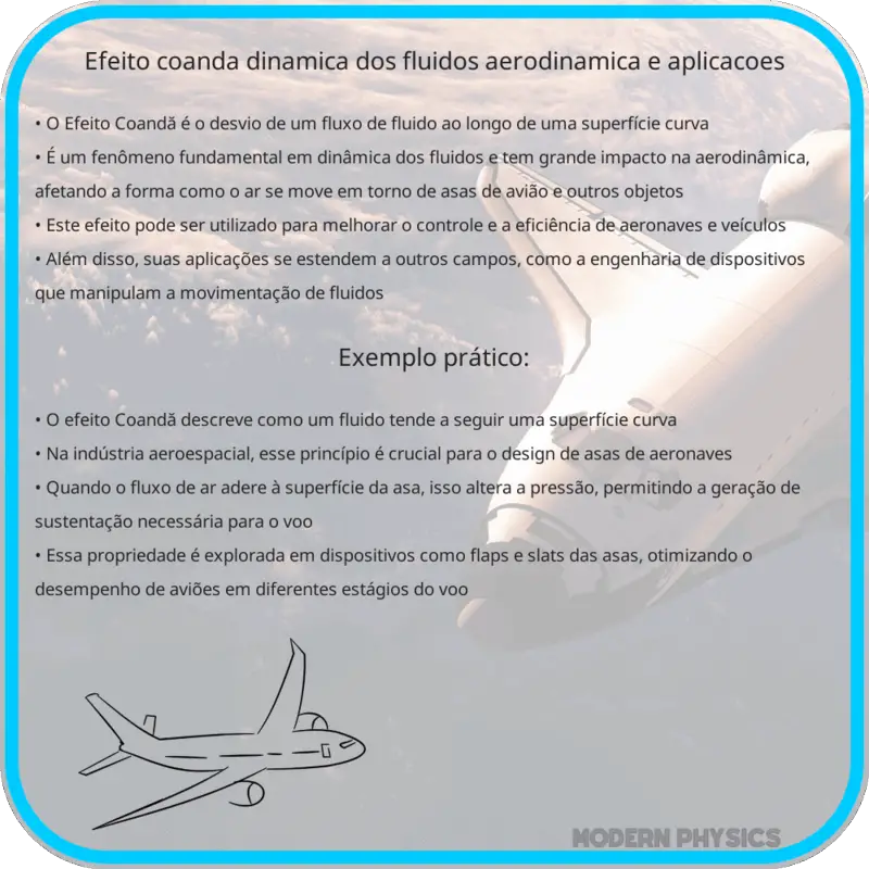 Efeito Coandă: Dinâmica dos Fluidos, Aerodinâmica e Aplicações