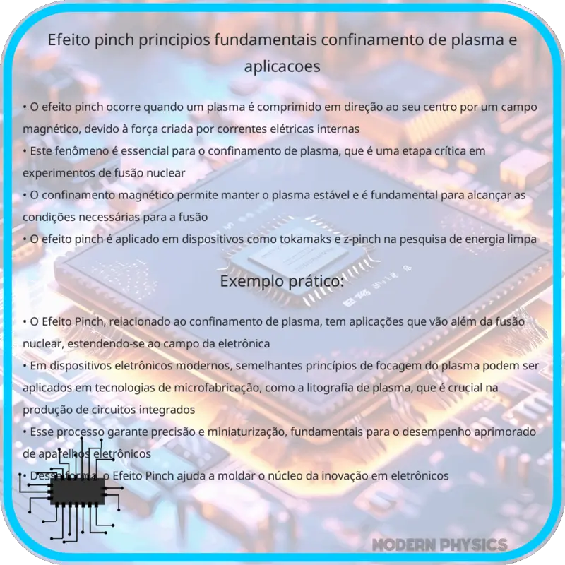 Efeito Pinch | Princípios Fundamentais, Confinamento de Plasma e Aplicações