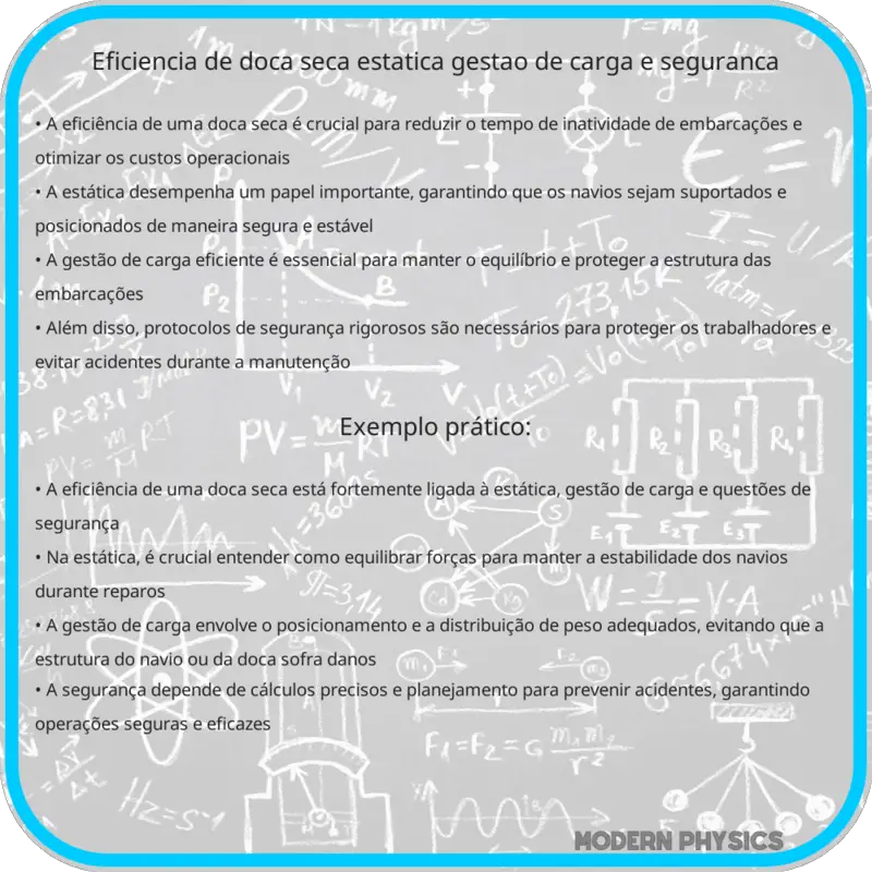 Eficiência de Doca Seca | Estática, Gestão de Carga e Segurança