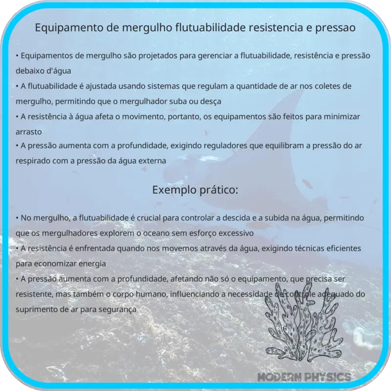Equipamento de Mergulho | Flutuabilidade, Resistência e Pressão