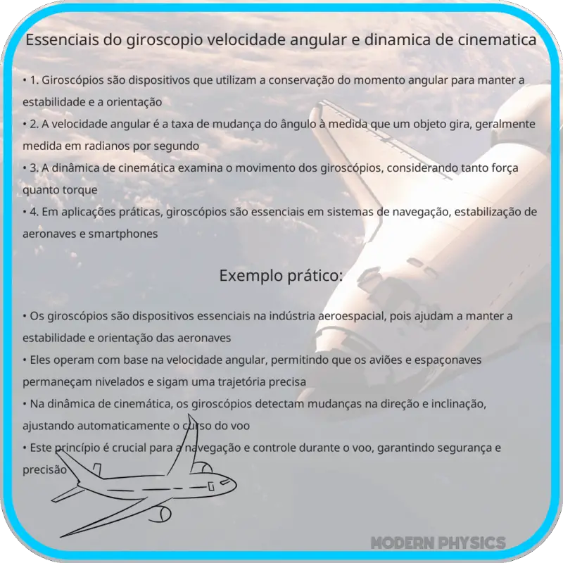Essenciais do Giroscópio | Velocidade Angular e Dinâmica de Cinemática