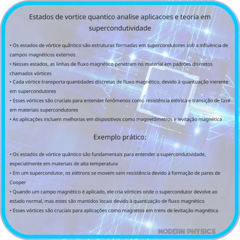 Estados de Vórtice Quântico | Análise, Aplicações e Teoria em ...