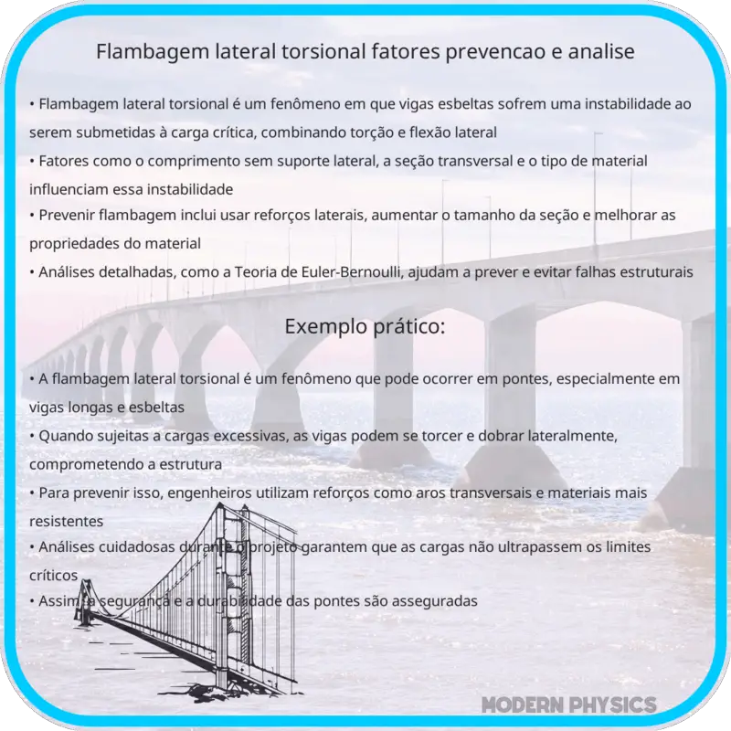 Flambagem Lateral Torsional | Fatores, Prevenção e Análise
