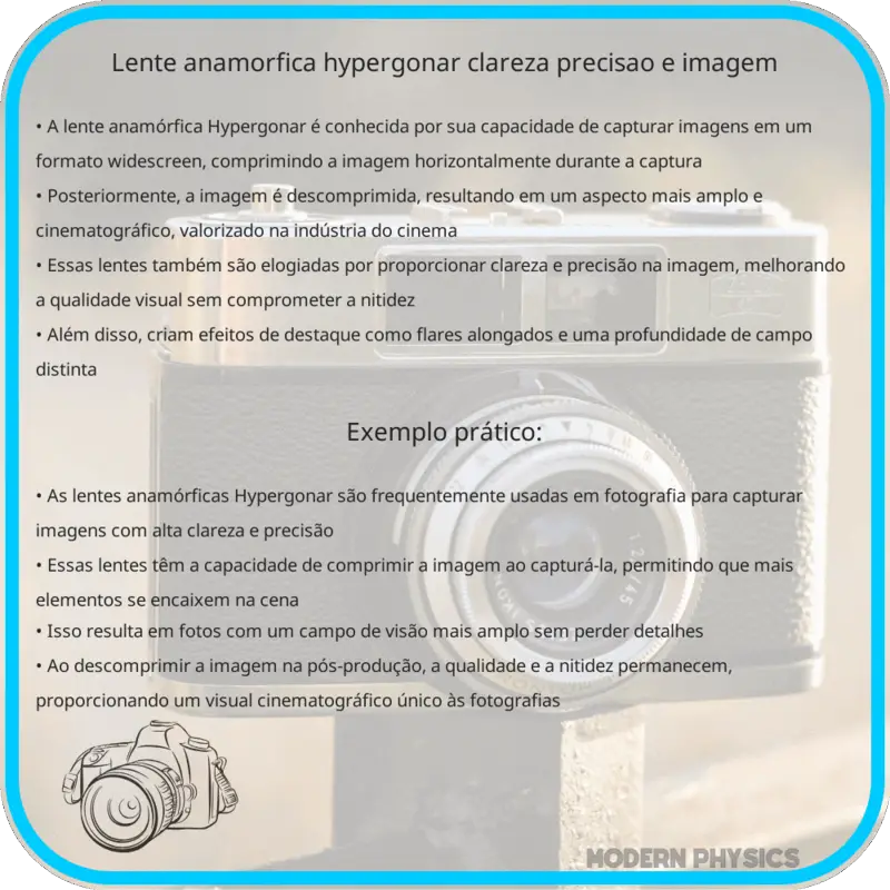 Lente Anamórfica Hypergonar | Clareza, Precisão e Imagem