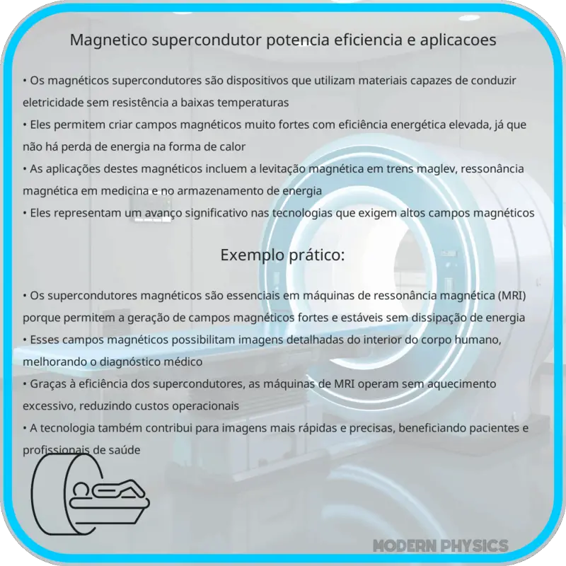 Magnético Supercondutor: Potência, Eficiência e Aplicações