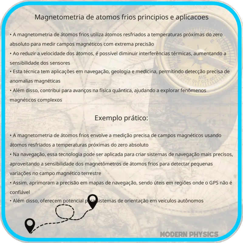 Magnetometria de Átomos Frios | Princípios e Aplicações