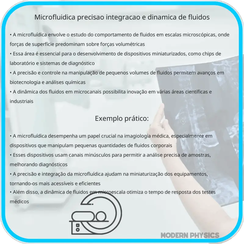 Microfluídica: Precisão, Integração e Dinâmica de Fluidos