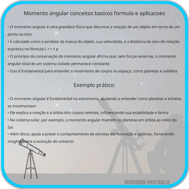 Momento Angular | Conceitos Básicos, Fórmula e Aplicações