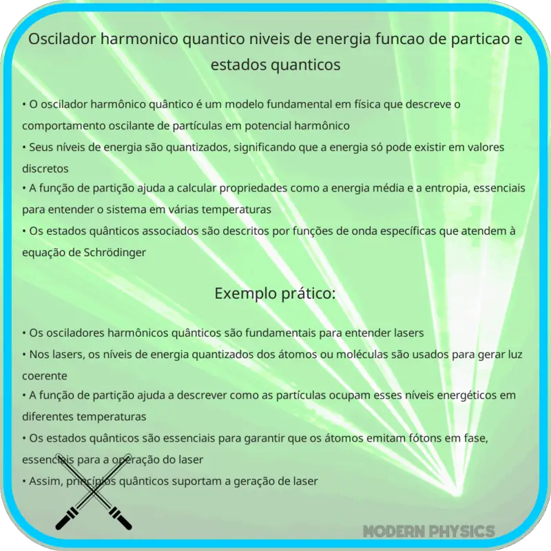 Oscilador Harmônico Quântico | Níveis de Energia, Função de Partição e ...