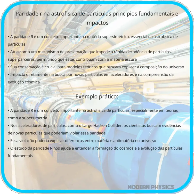 Paridade R na Astrofísica de Partículas | Princípios Fundamentais e Impactos
