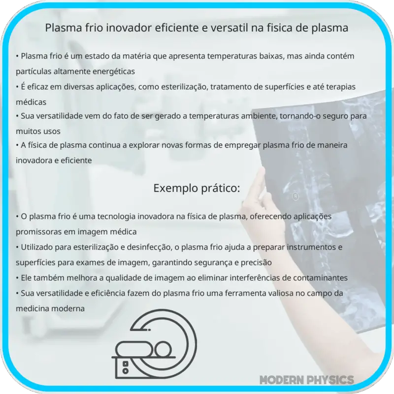 Plasma Frio: Inovador, Eficiente e Versátil na Física de Plasma