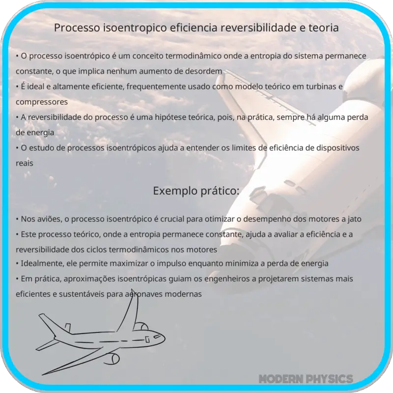 Processo Isoentrópico: Eficiência, Reversibilidade e Teoria