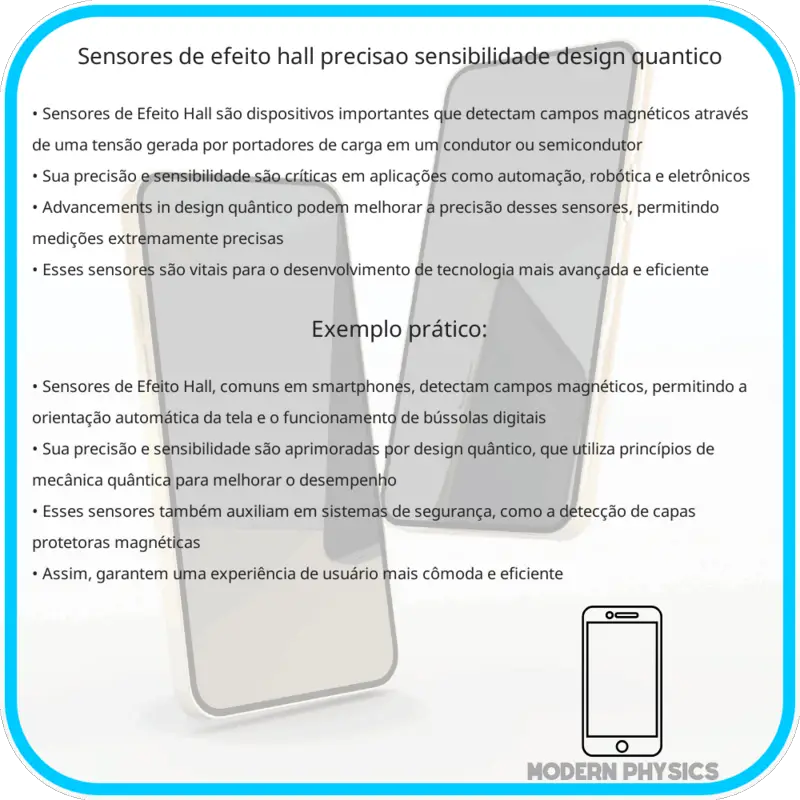 Sensores de Efeito Hall | Precisão, Sensibilidade & Design Quântico