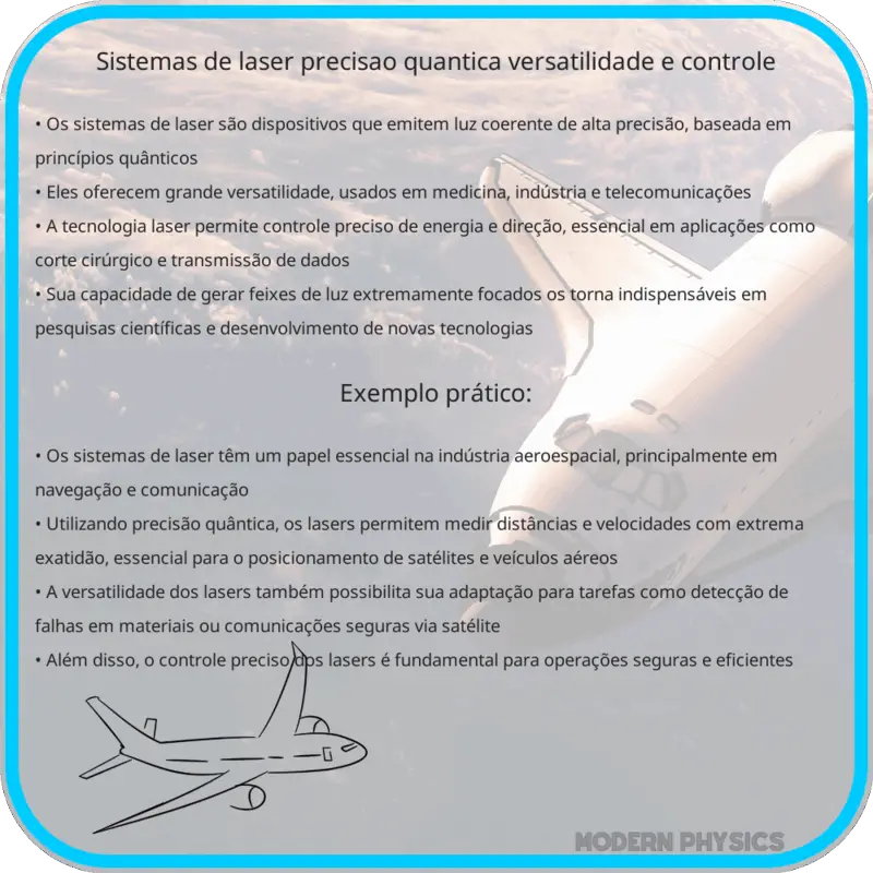 Sistemas de Laser | Precisão Quântica, Versatilidade e Controle