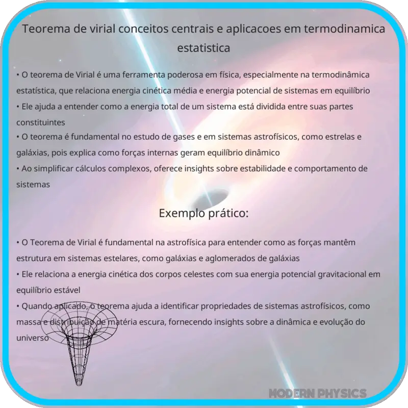 Teorema de Virial | Conceitos Centrais e Aplicações em Termodinâmica ...