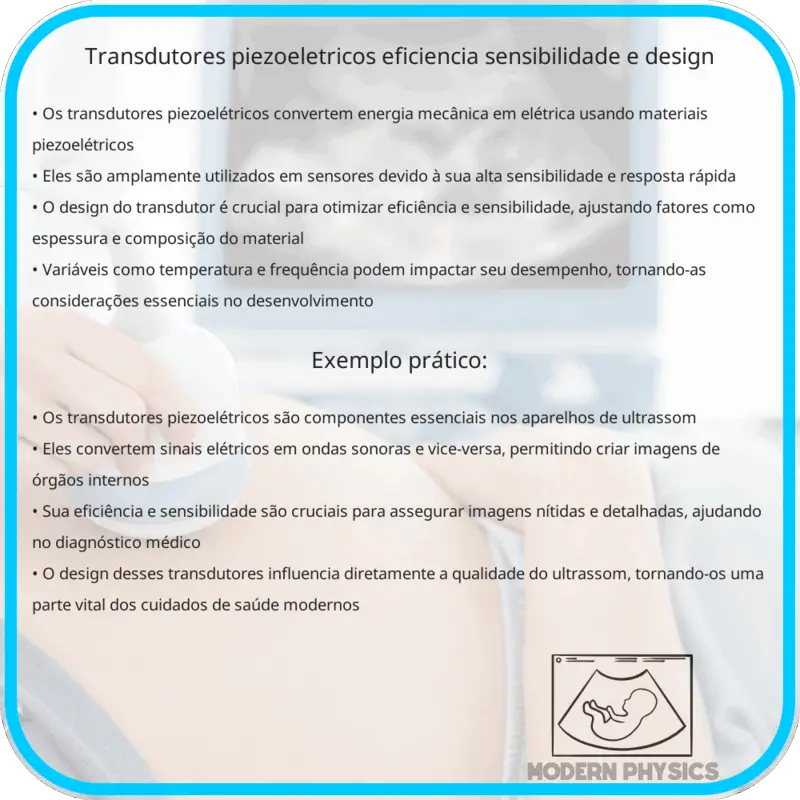 Transdutores Piezoelétricos: Eficiência, Sensibilidade e Design